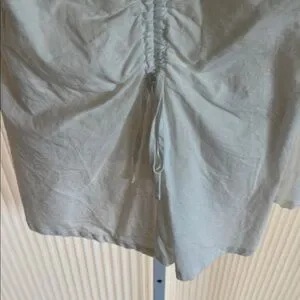 Lena | Dresses | Lena White Linen Mini Dress Nwot Size Medium Puff ...